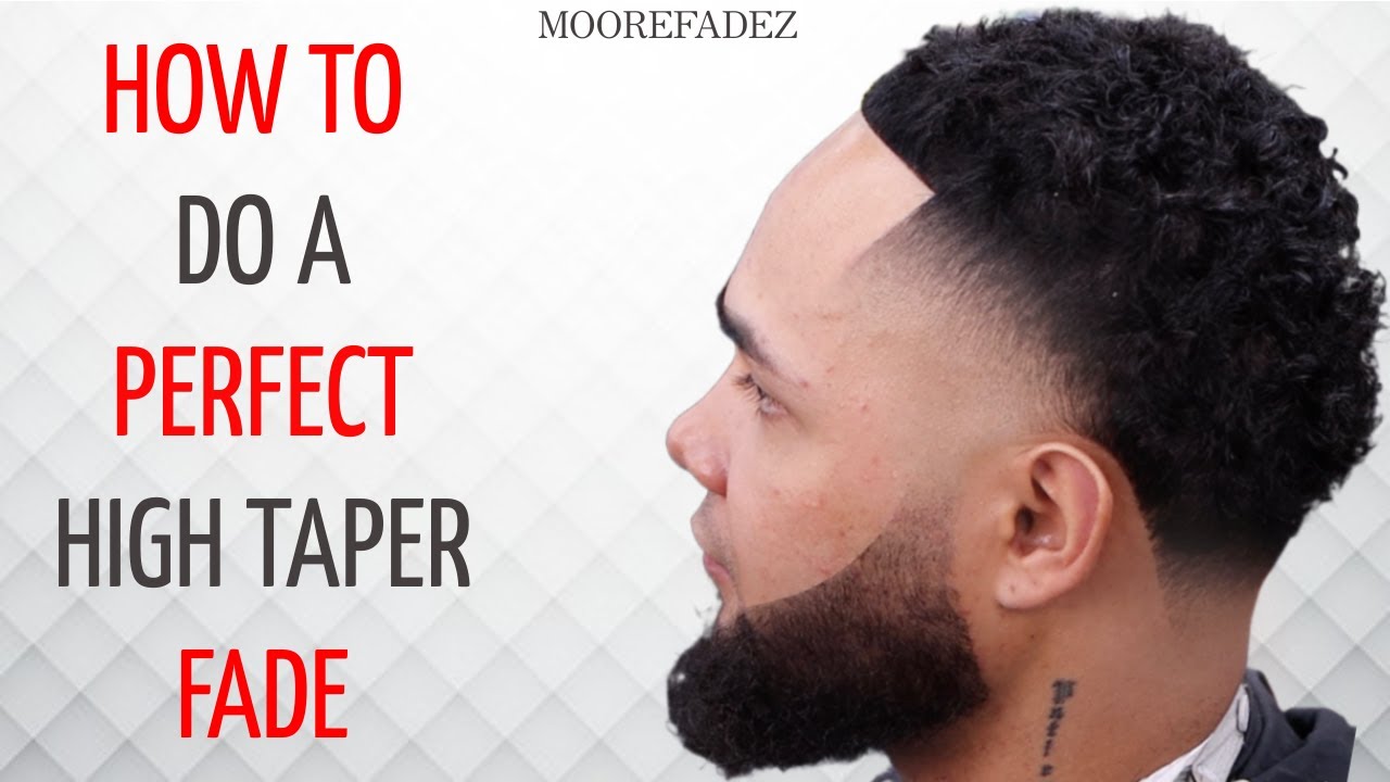 PERFECT steps to do a BLURRY high taper! haircut tutorial - YouTube