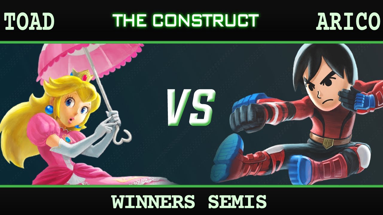 Toad (Peach) vs arico (Mii Brawler, Dark Pit) - Construct X Winners ...