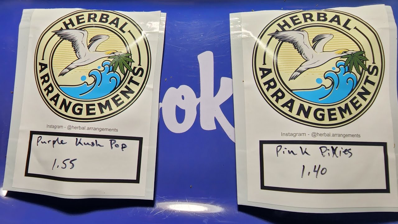 CBD Unboxing - Purple Kush Pop & Pink Pixies from Herbal Arrangements ...