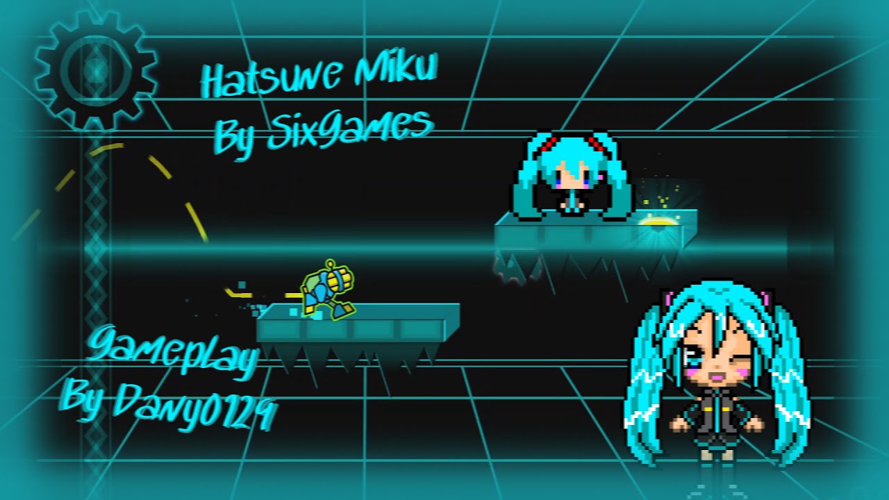 Hatsune Miku by SixGames - All coins | Geometry Dash [2.2] - YouTube