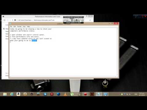 HOW to check your computers performance status - YouTube