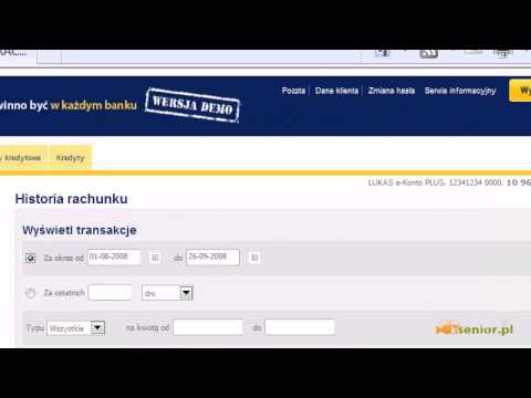 Lukas bank - Sprawdzanie salda, historia tranzakcji. - YouTube
