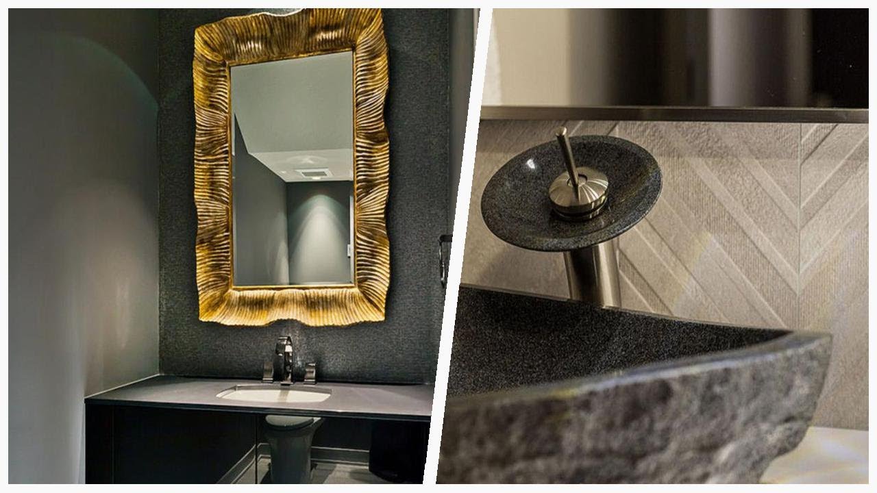 75 Beautiful Black Powder Room With Quartz Countertops Design Ideas ...