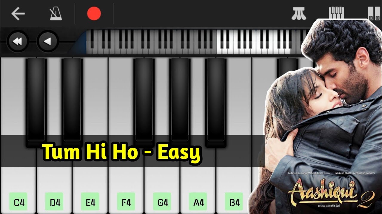 Tum Hi Ho Easy Piano Cover On Mobile | Instrumental Piano | SB GALAXY ...