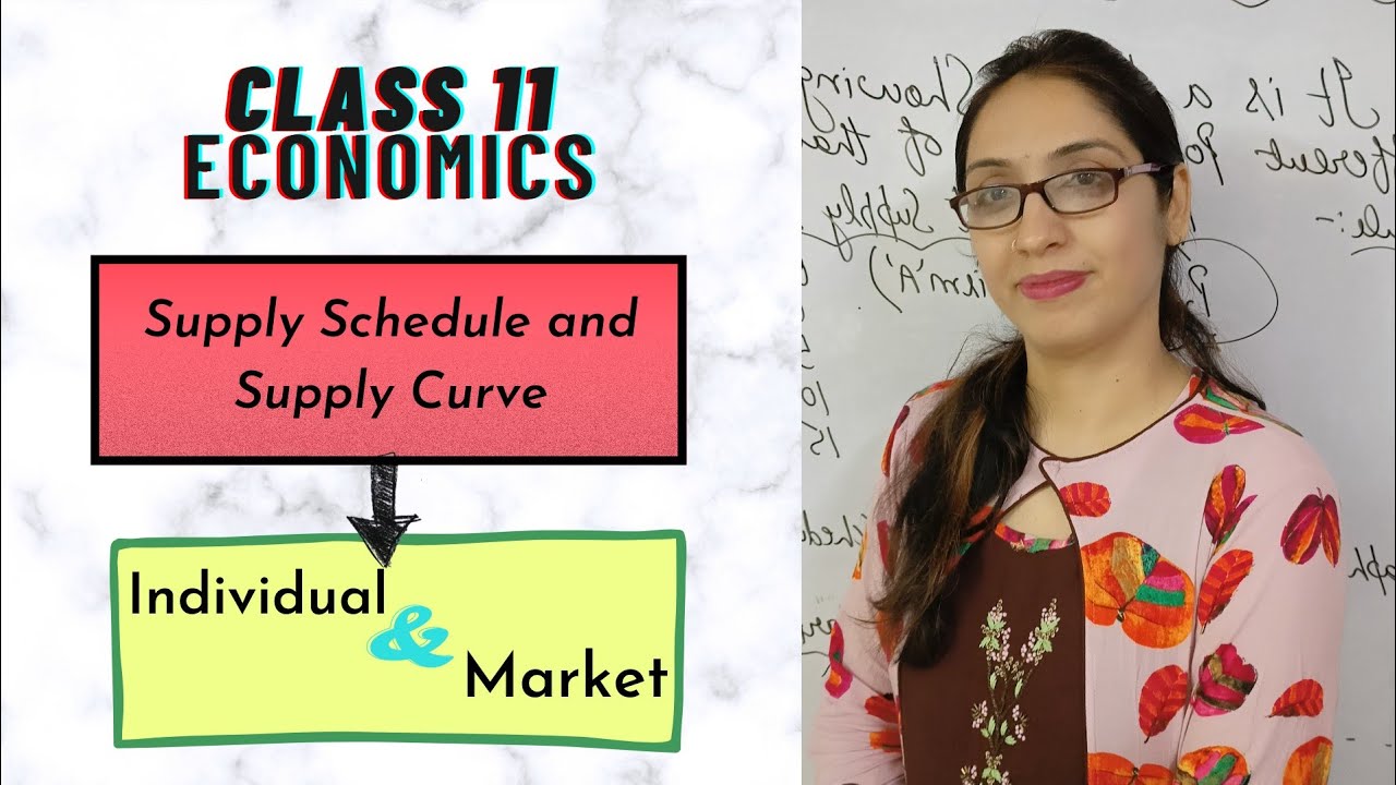 Supply schedule|supply curve|class 11 Economics - YouTube