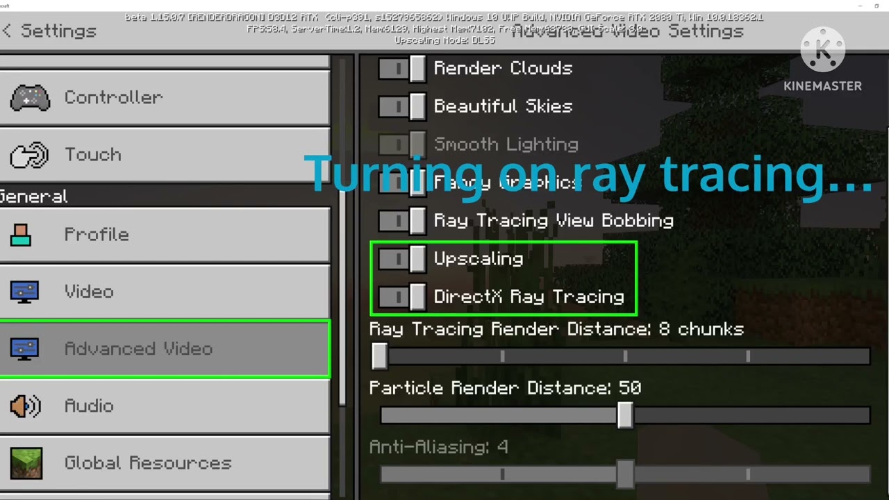 Turning on ray tracing… - YouTube