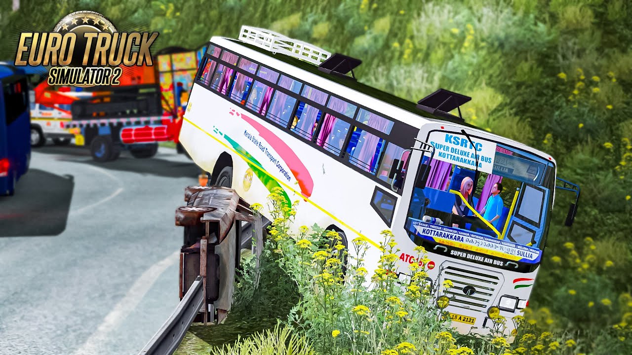 KSRTC SUPER DULEX BUS ACCIDENT ETS2 GAMEPLAY Indian Mods TomGaming ...