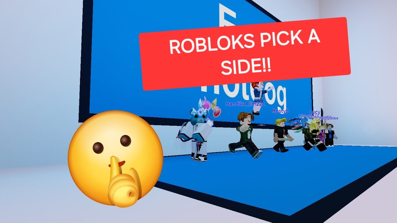 Roblox pick a side - YouTube