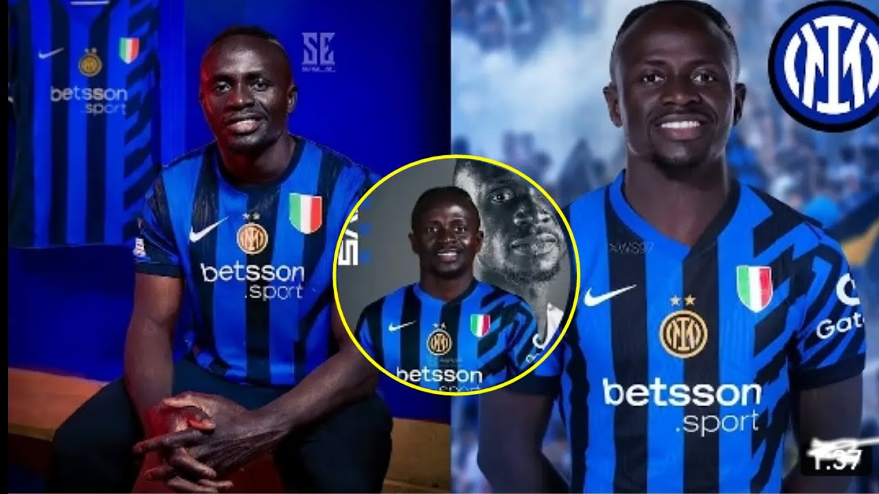 Officiel sadio mané signe un contrat à l'Inter Milan pour 5 ans - YouTube