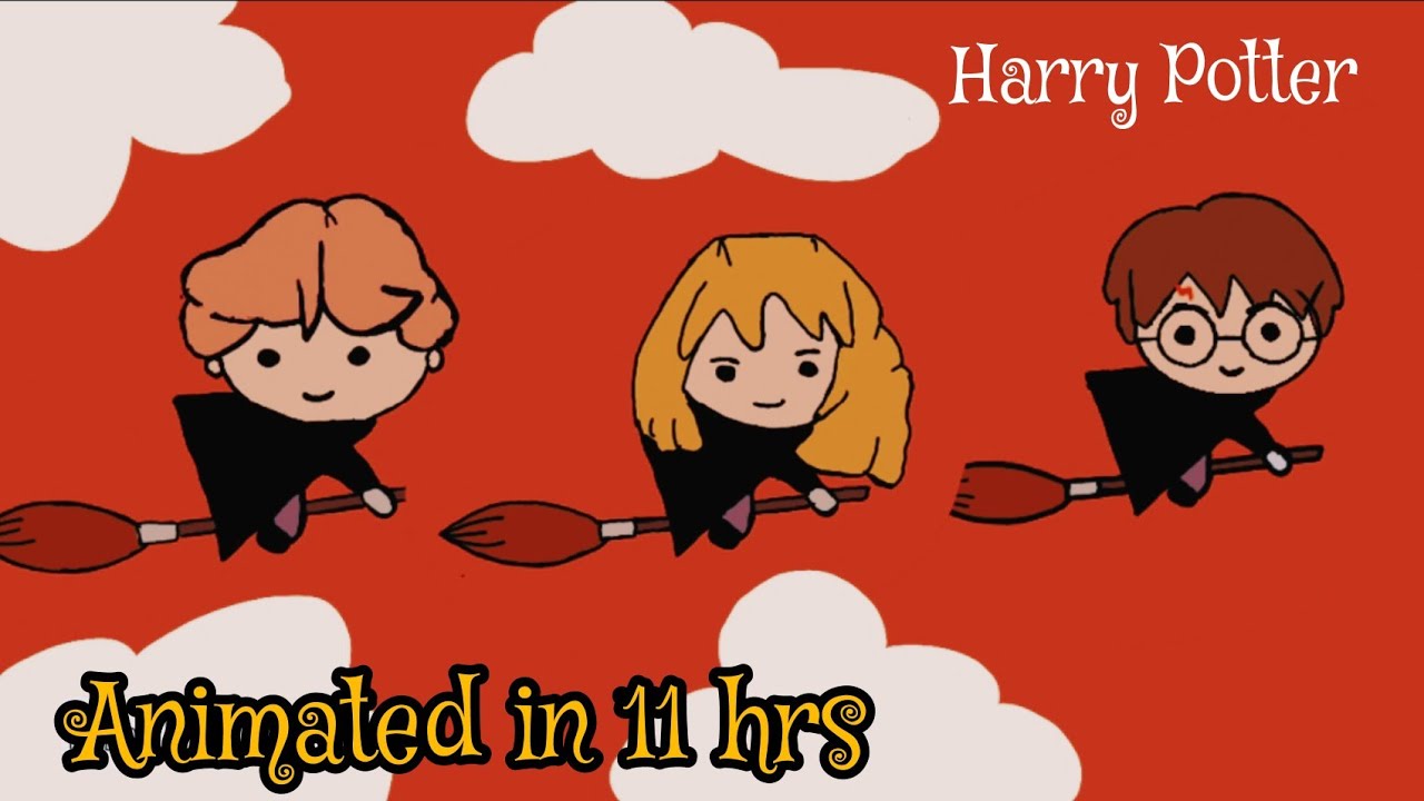 Harry Potter | Animated Harry Potter clips | It took 11 hr for frame by ...