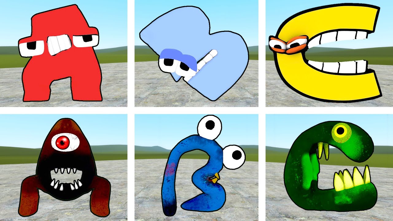 NIGHTMARE ALPHABET LORE FAMILY?! - Garry's mod - YouTube