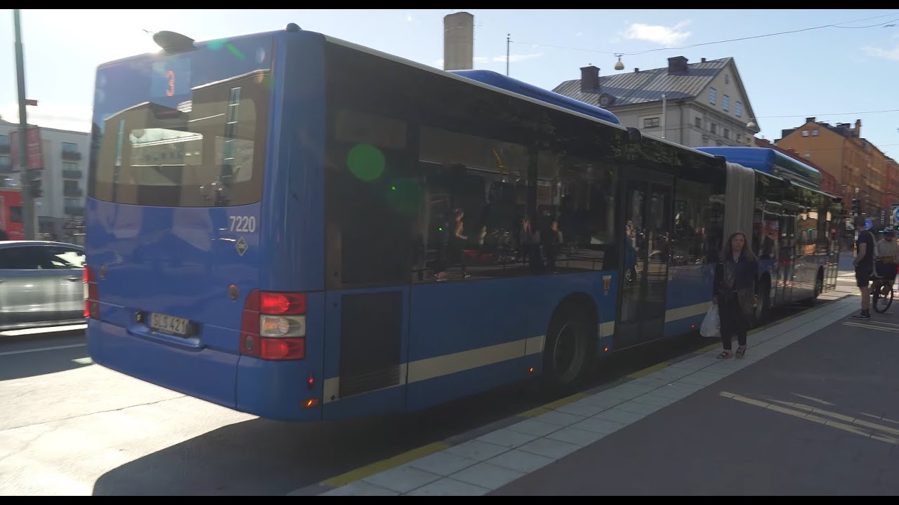 Sweden, Stockholm, bus 3 ride from Medborgarplatsen to Mälartorget ...