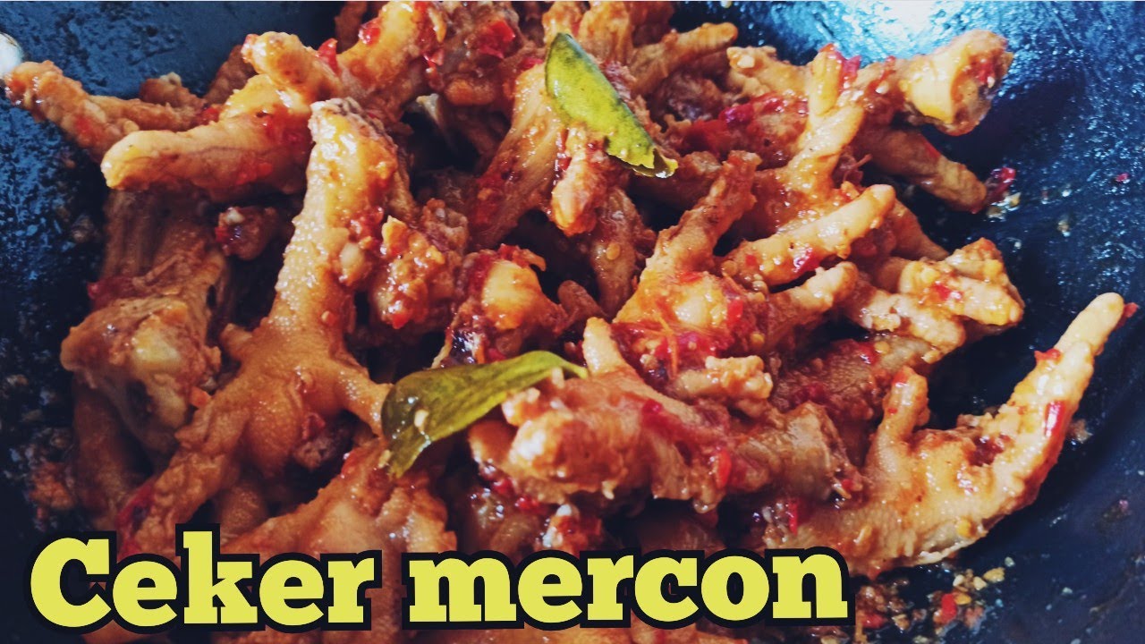 Cara membuat ceker mercon | Ceker jablay super pedes - YouTube