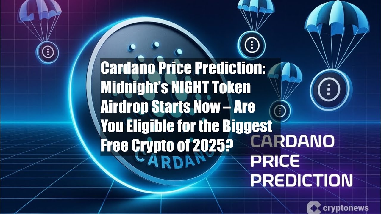 Cardano Price Prediction: Midnight’s NIGHT Token Airdrop Starts - YouTube