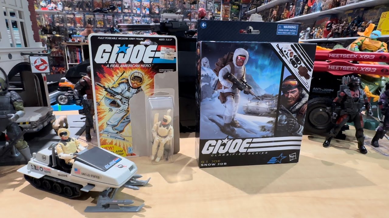 GI Joe Classified Snow Job Unboxing and comparison to the 1983 original ...