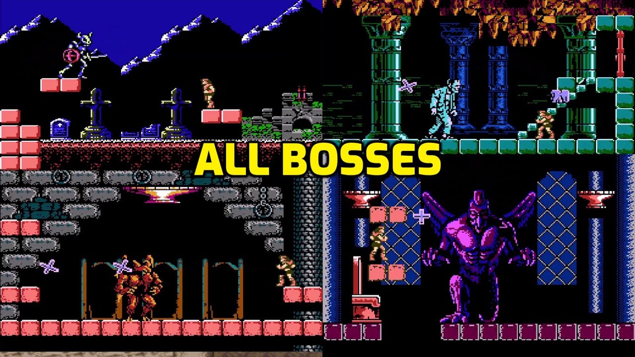 Castlevania 3 Dracula's Curse (NES 1990) - All Bosses + Ending - YouTube