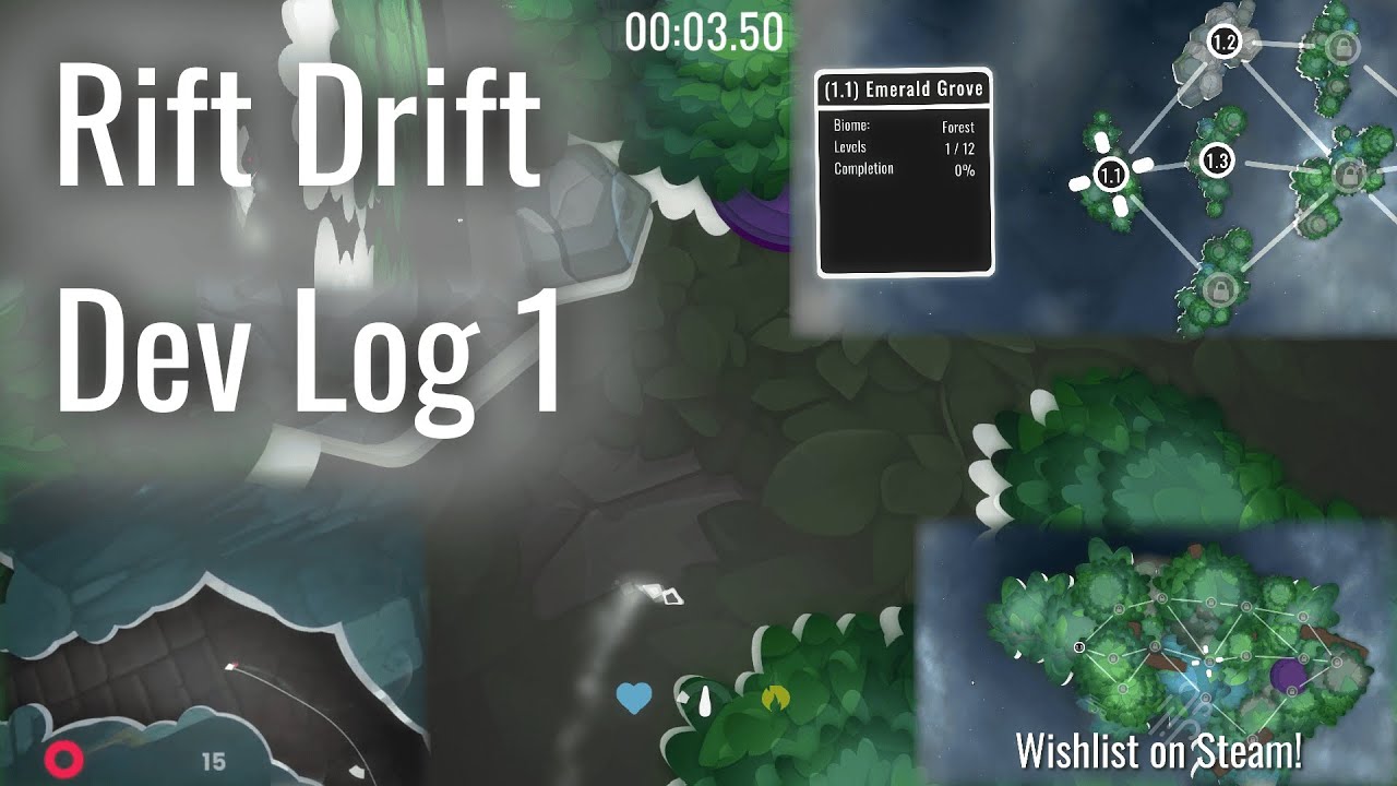 Rift Drift - Dev Log 1 🪨🚀🌳 - YouTube