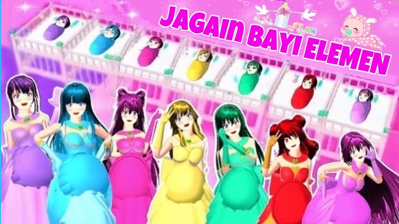 Ibu Hamil Api Vs Hamil Es Biru Emas! Yuta Mio Jaga Bayi Elemen Semua ...