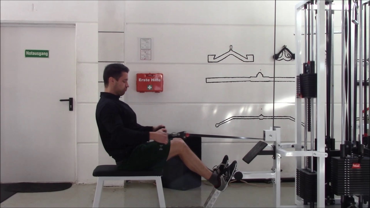 Rudern am Kabelzug | Richtige Technik & Ausführung - YouTube