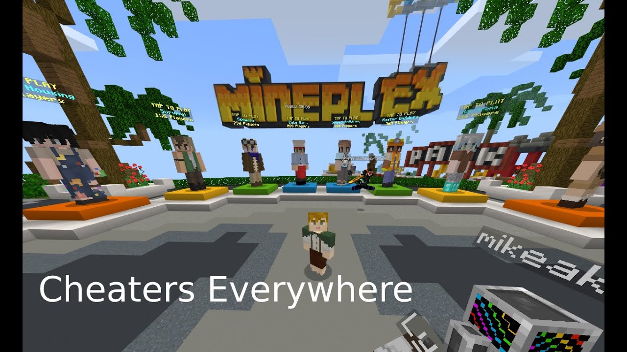 Minecraft bedwars: Cheaters everywhere. (Mineplex). - YouTube