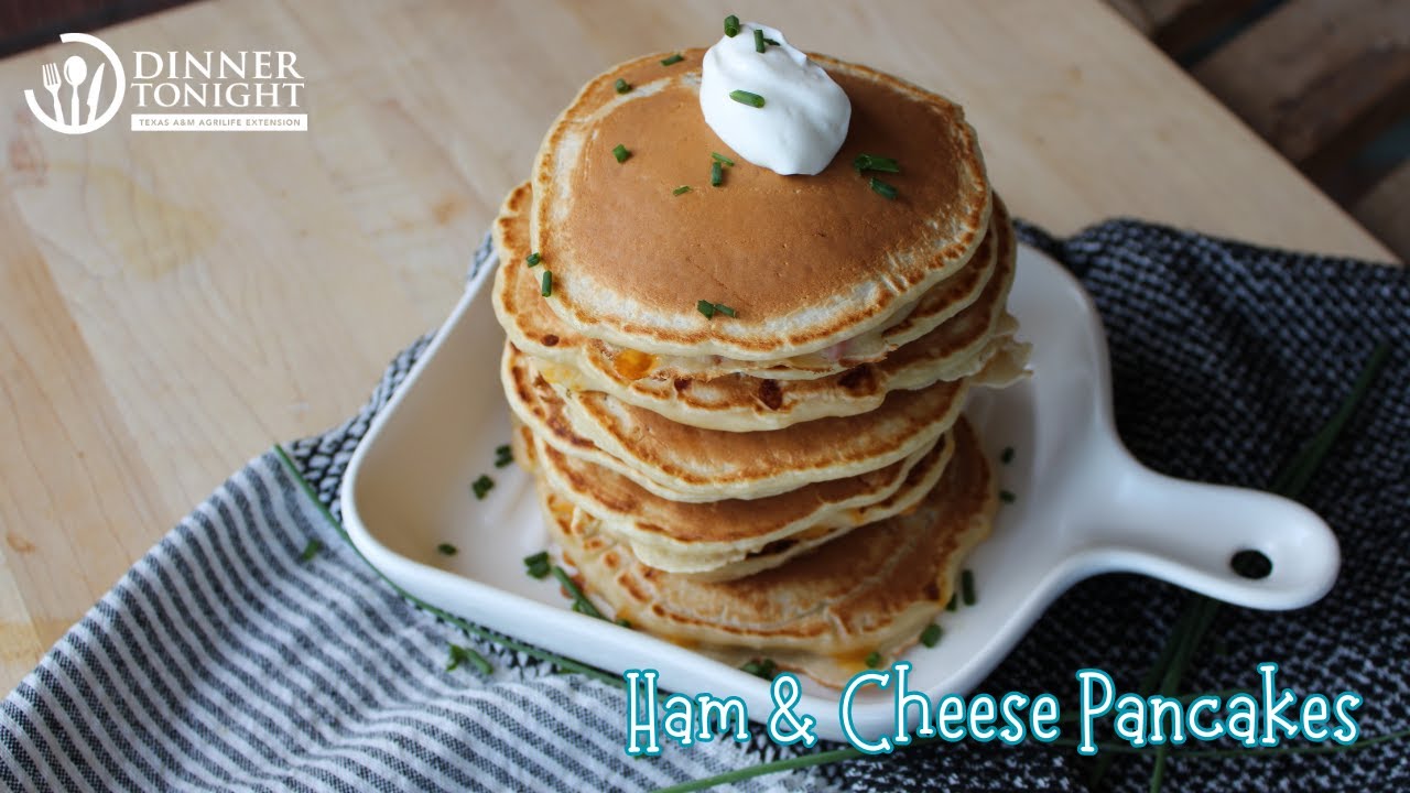 Ham and Cheese Pancakes - YouTube