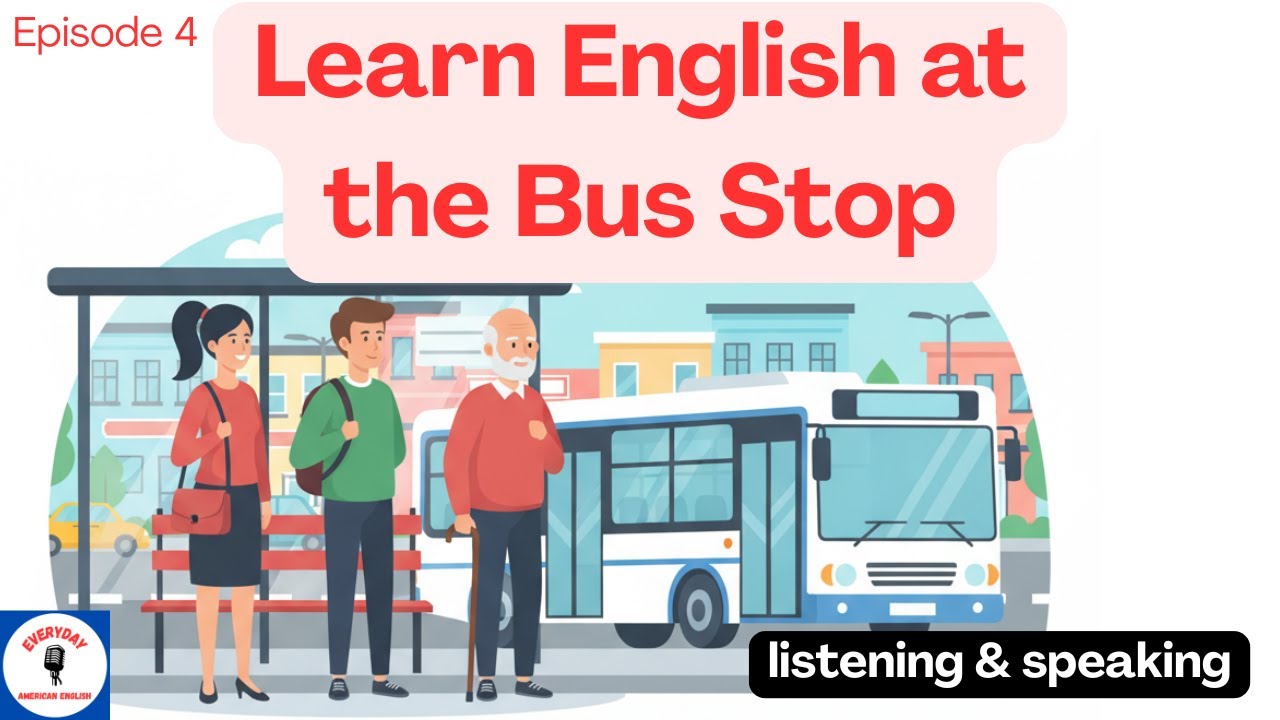 Learn English at the Bus Stop | Everyday American English with Charlie ...