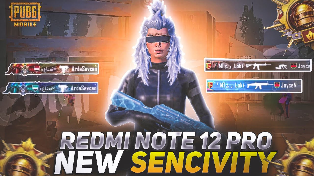 Redmi Note 12 Pro Pubg Sensitivity Settings | 4 Finger Full Gyroscope ...