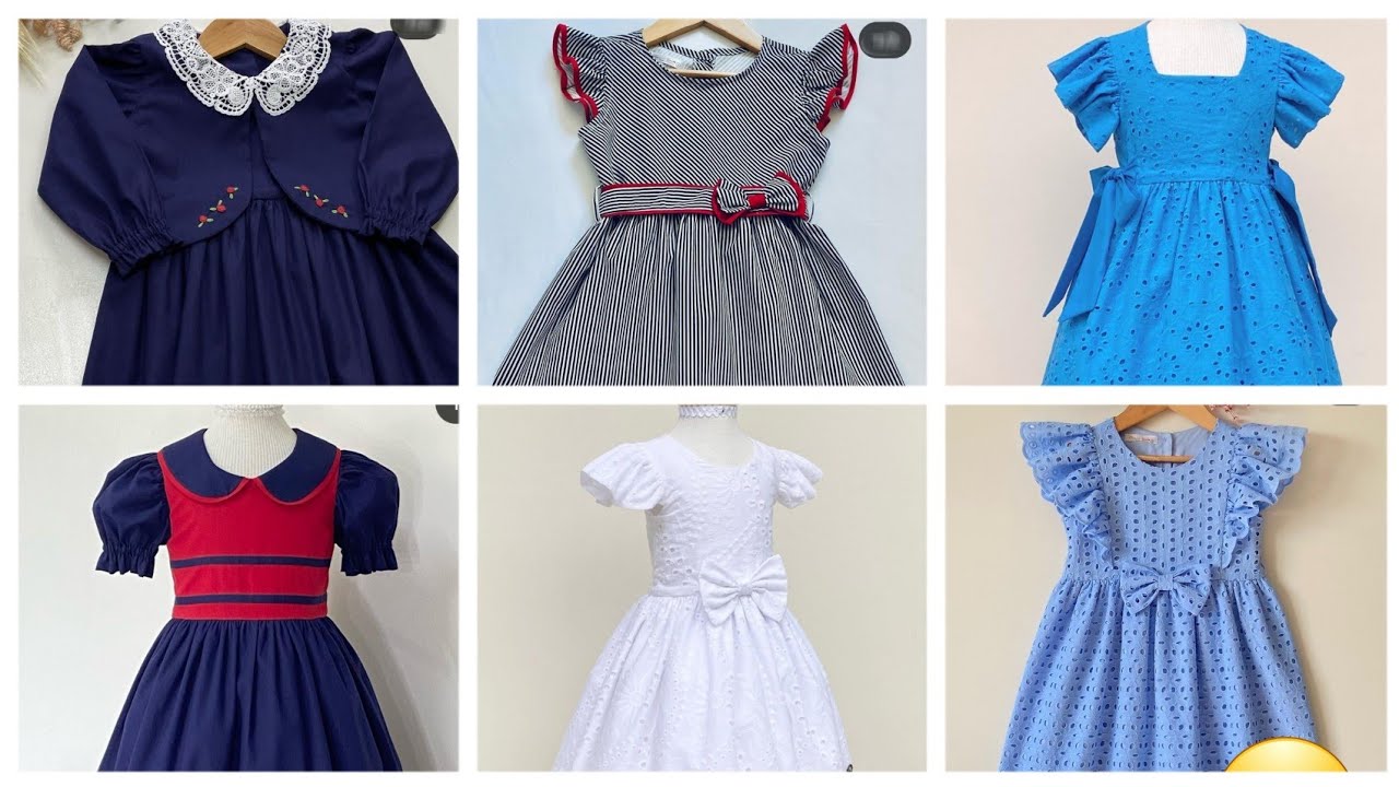 Baby frocks design with laces / embroidery || Baby frocks design winter ...