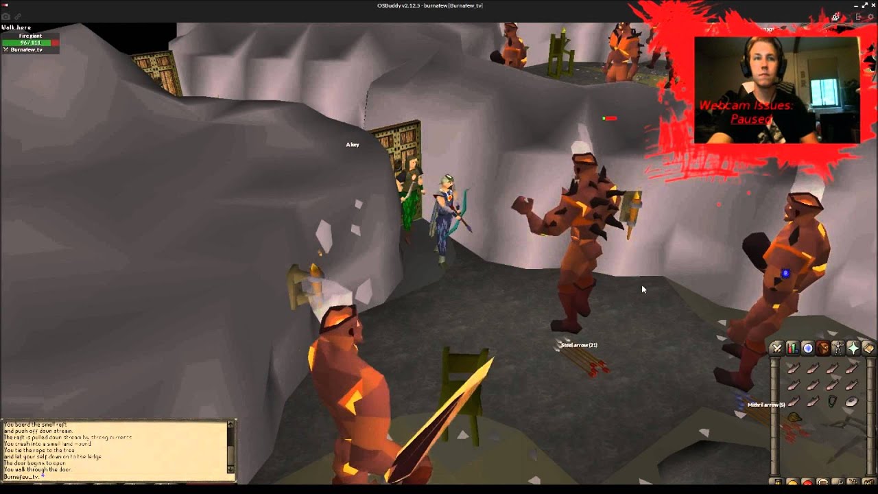 OS Runescape: Where to farm Fire Giants! Range and or Mage! - YouTube