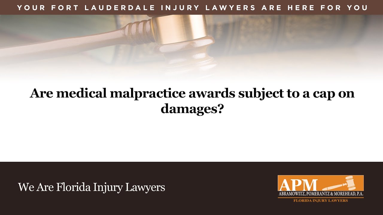 Are Medical Malpractice Awards Subject To A Cap On Damages? - YouTube