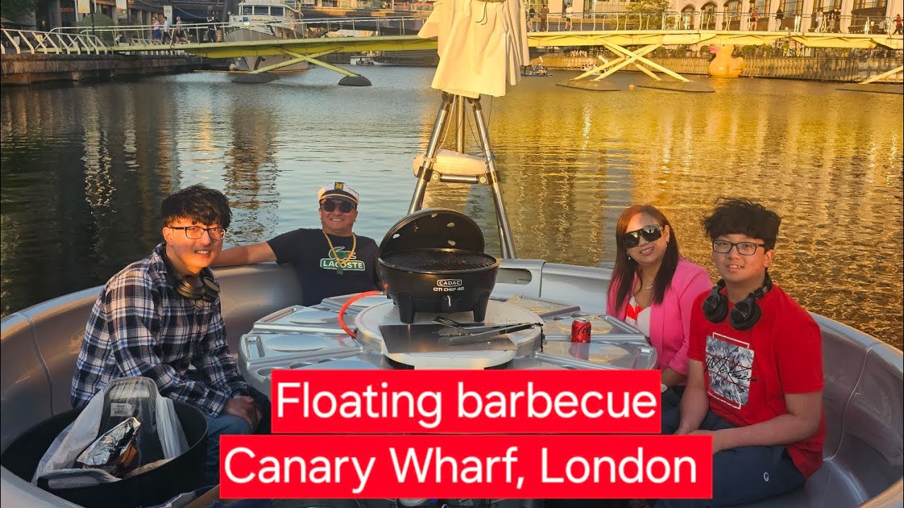 The Floating Bbq at Canary Wharf, London - YouTube
