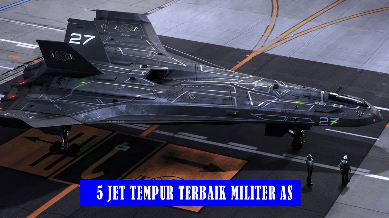 5 JET TEMPUR TERBAIK MILITER AS - YouTube