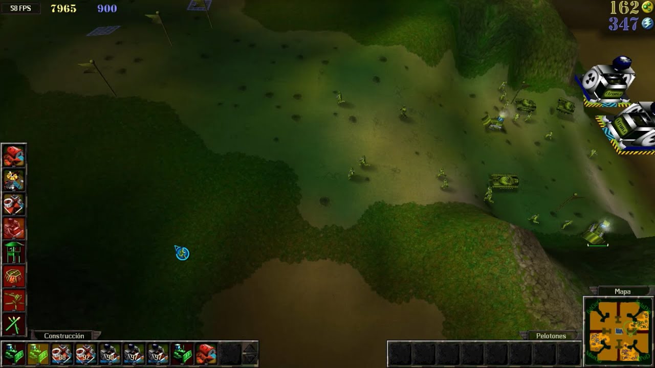 Army Men RTS 3v3 Normal Online 8-Hill map - YouTube