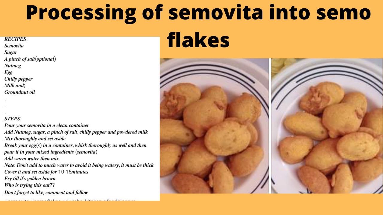 How To Make Semo Flakes From Semovita (This Is New) - YouTube