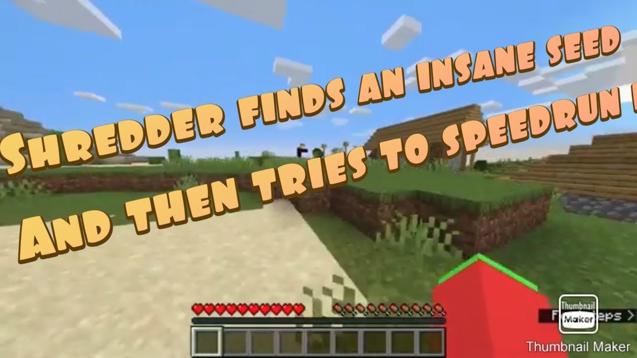 Shredder finds a great minecraft seed and decides to speedrun it! - YouTube