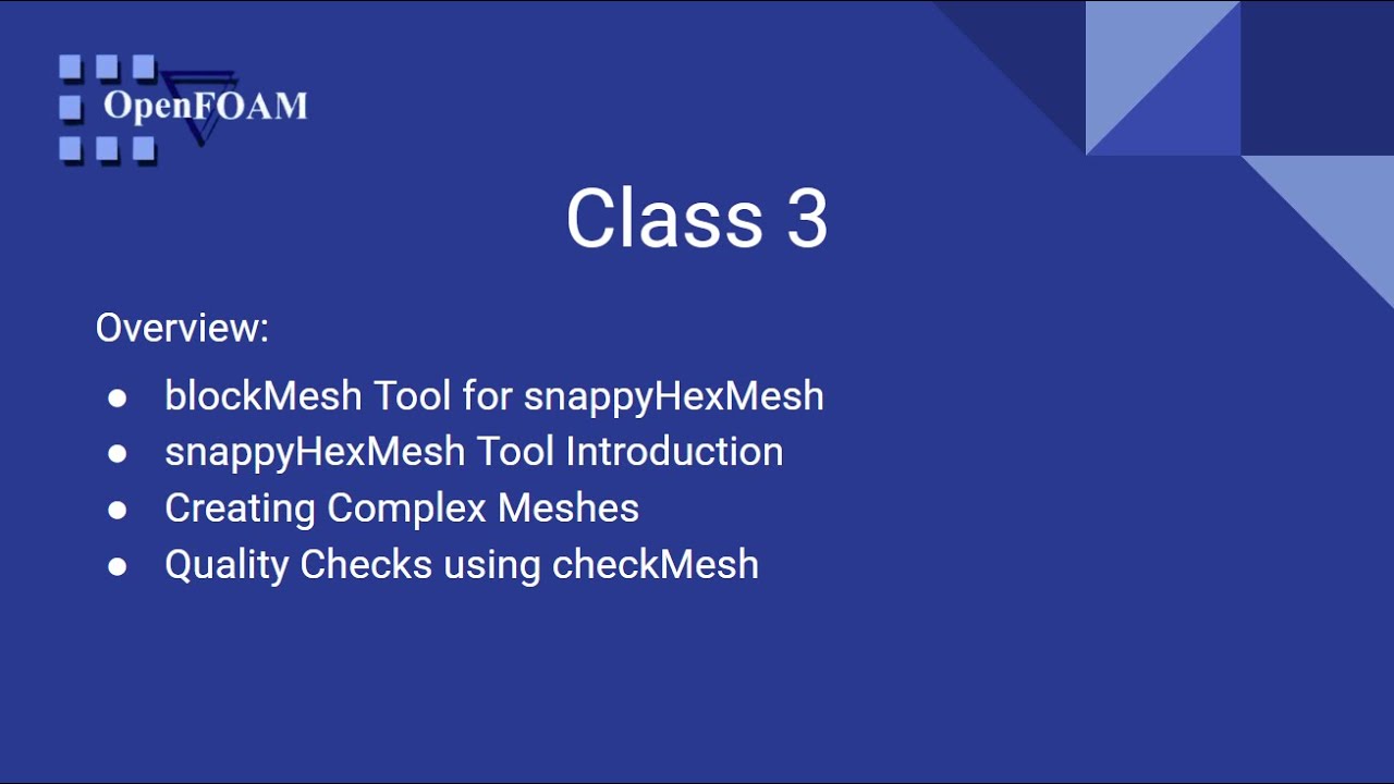 Class 3 | OpenFOAM Absolute Beginners Course - YouTube