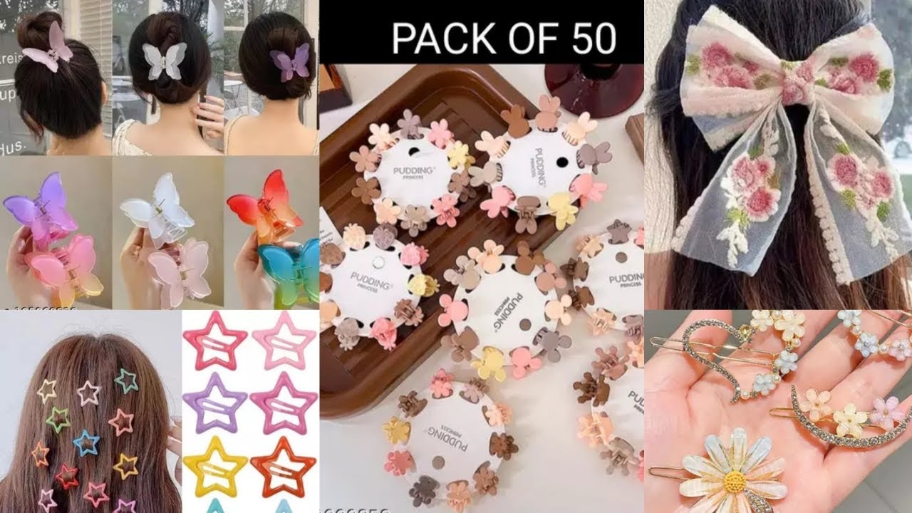 🌟Top 10 Korean Hair Clip Collection | Meesho Haul & Review |💗 Hair ...