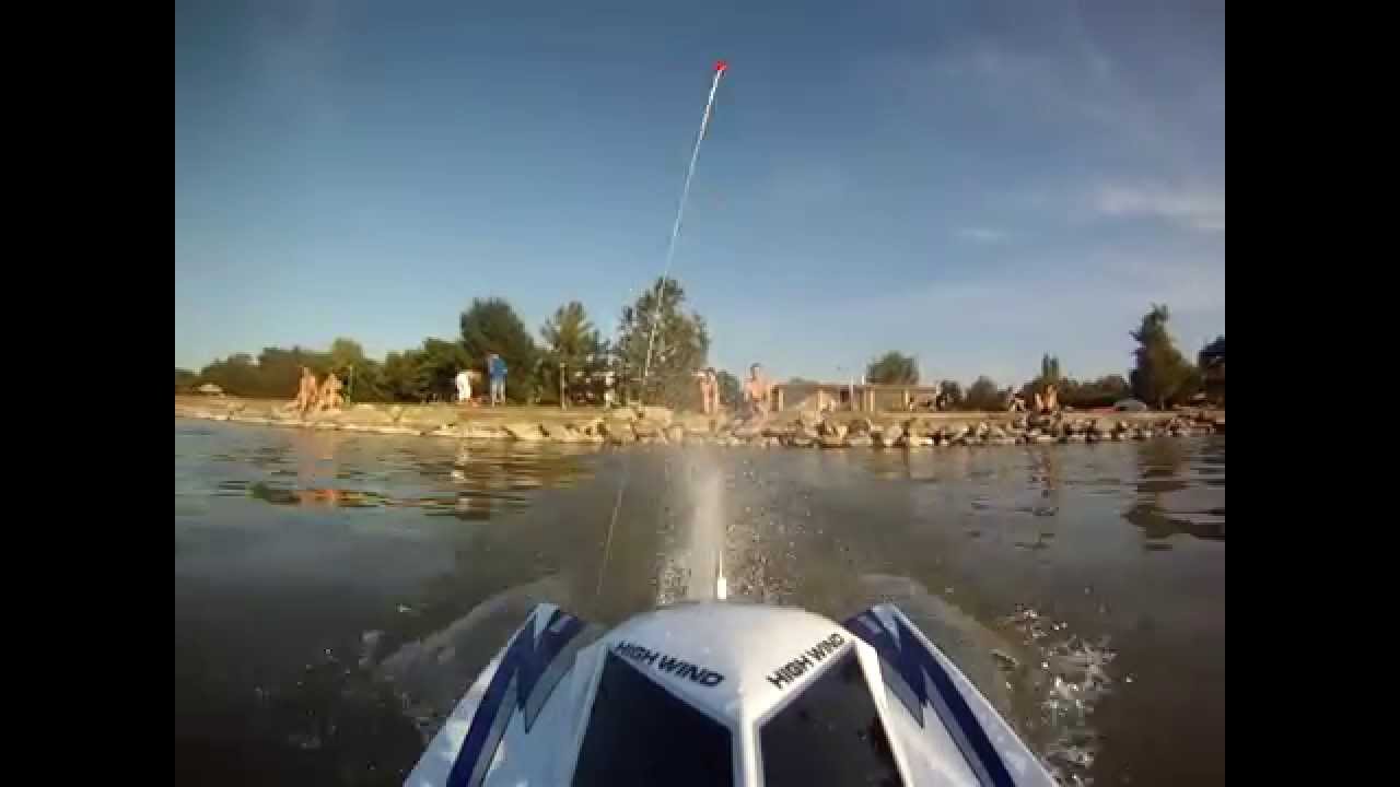 NQD 757 rc-boat with GoPro - YouTube