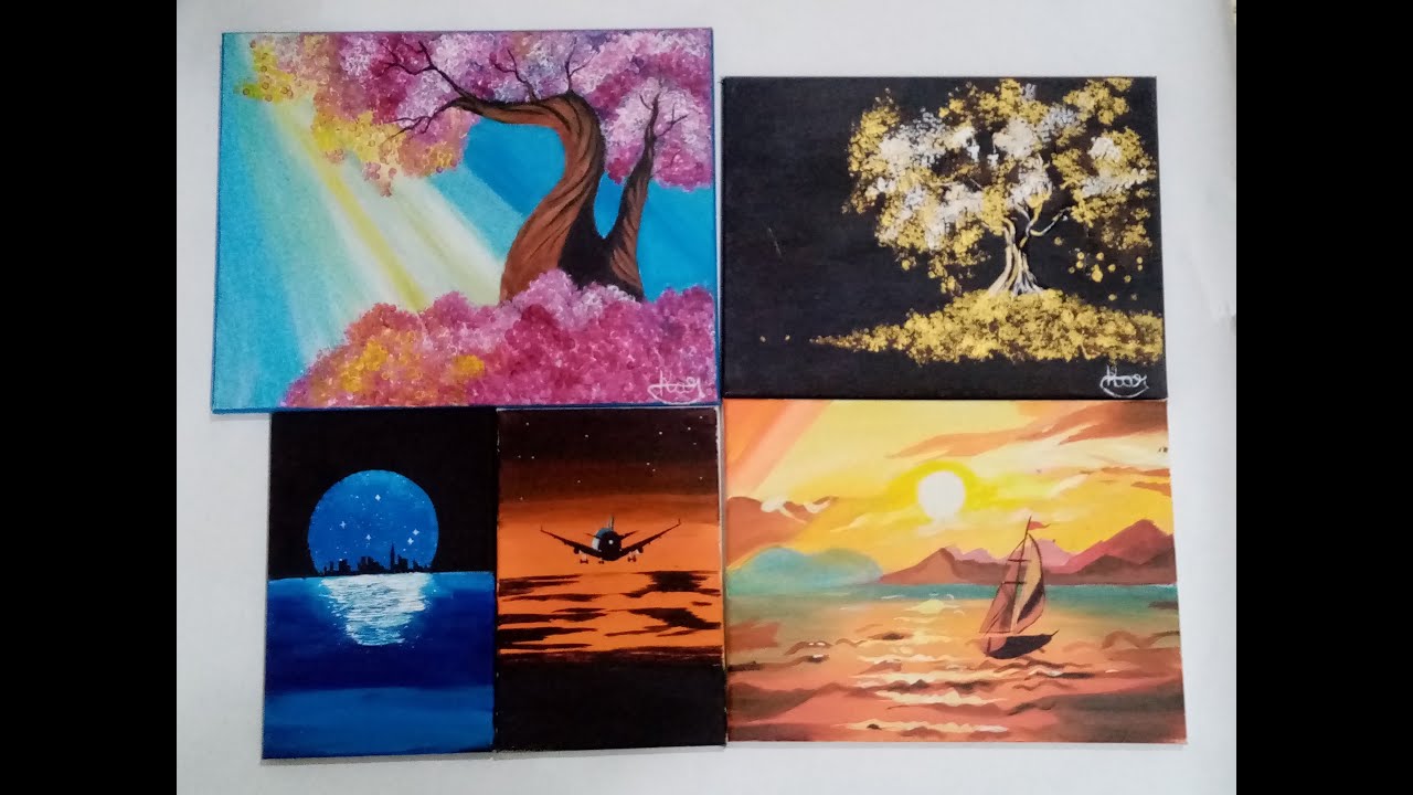Amazing acrylic paintings I made . - YouTube