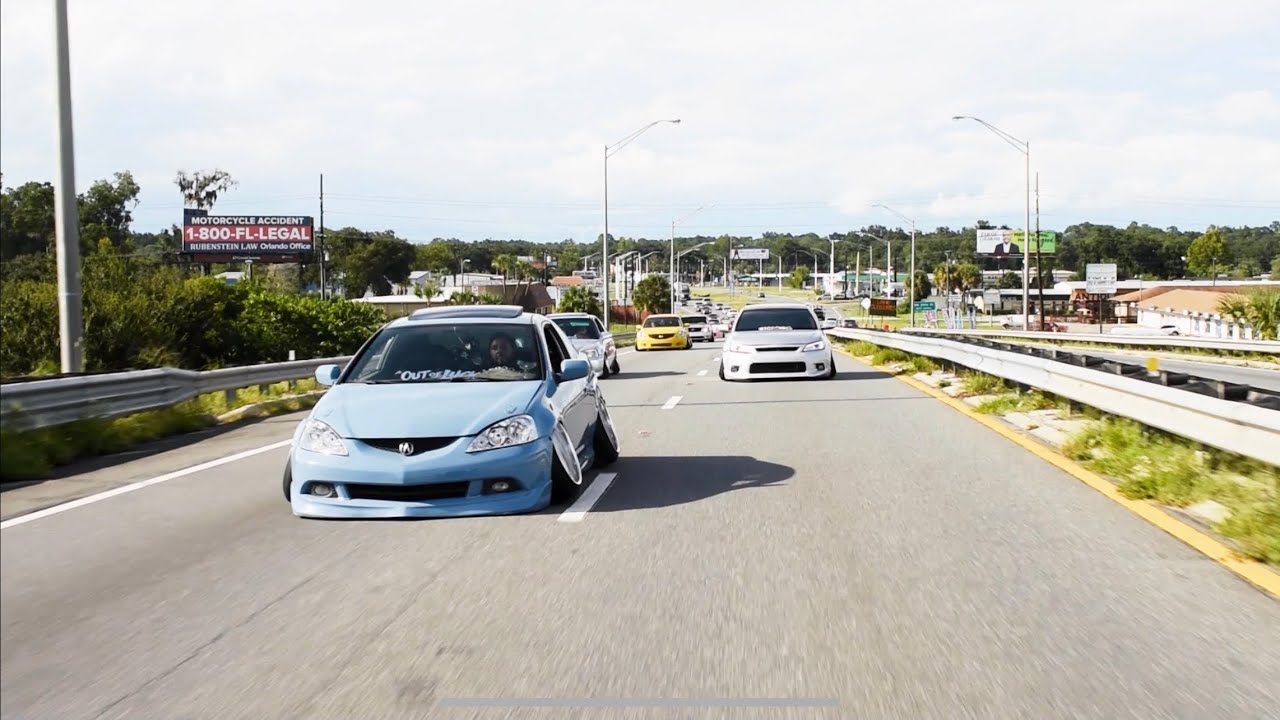 Largest Slammed Static Car Roll Out - YouTube