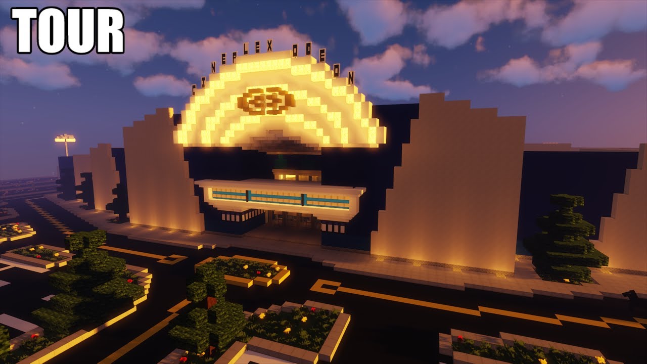 Minecraft | Huge Cineplex Of 16 Screens (Movie Theater) - YouTube