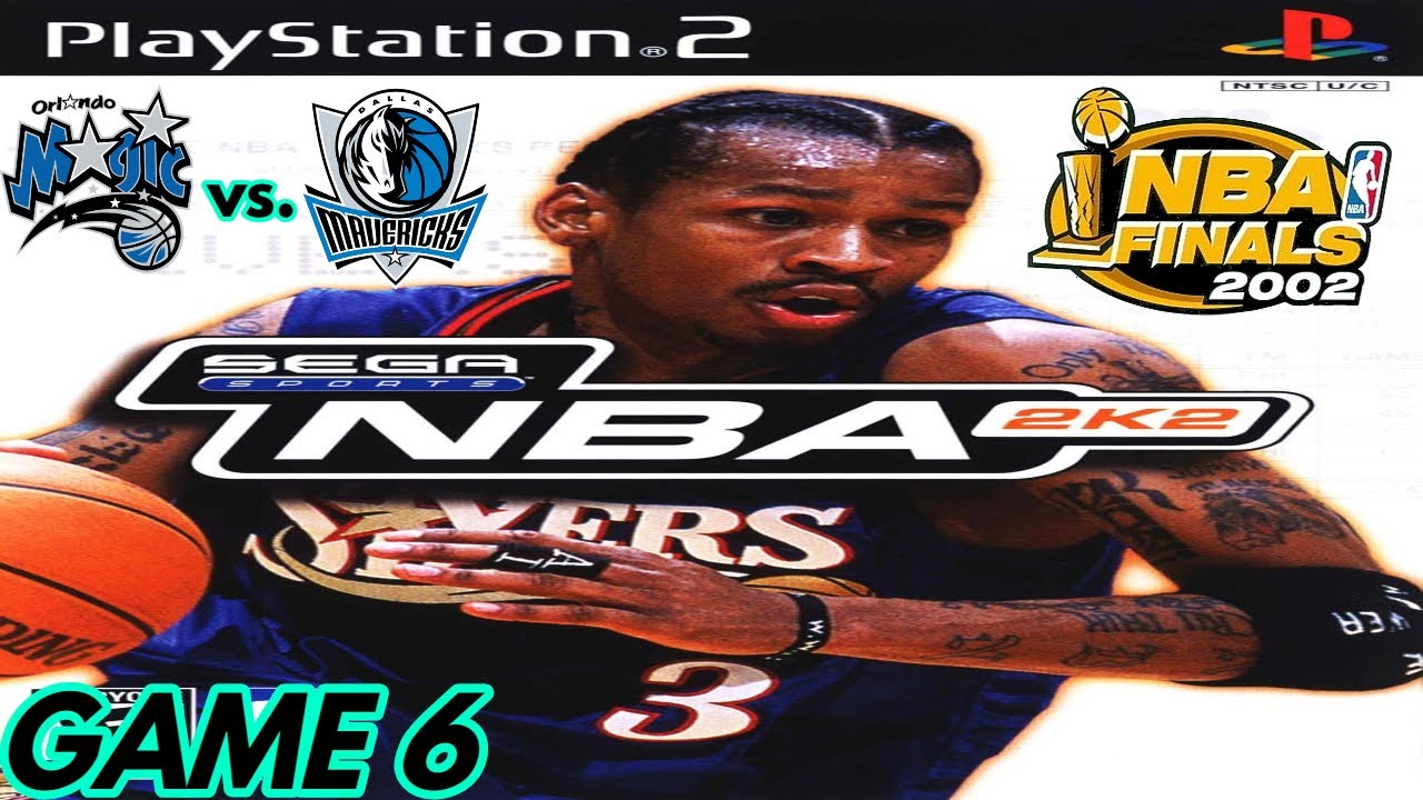 NBA 2K2 PS2 - 2002 NBA Finals Game 6: Dallas Mavericks @ Orlando Magic ...