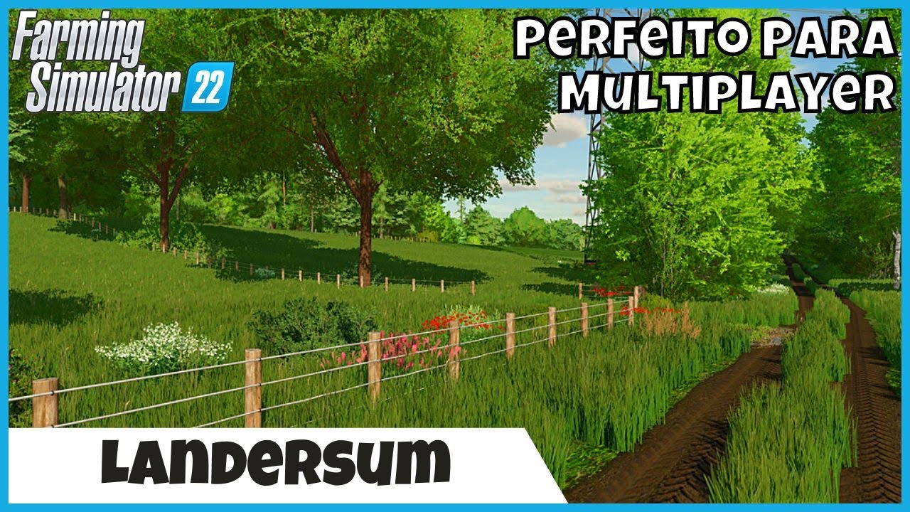FS22 Mapas | Landersum 4x com 241 campos, 14 fazendas Perfeito para ...