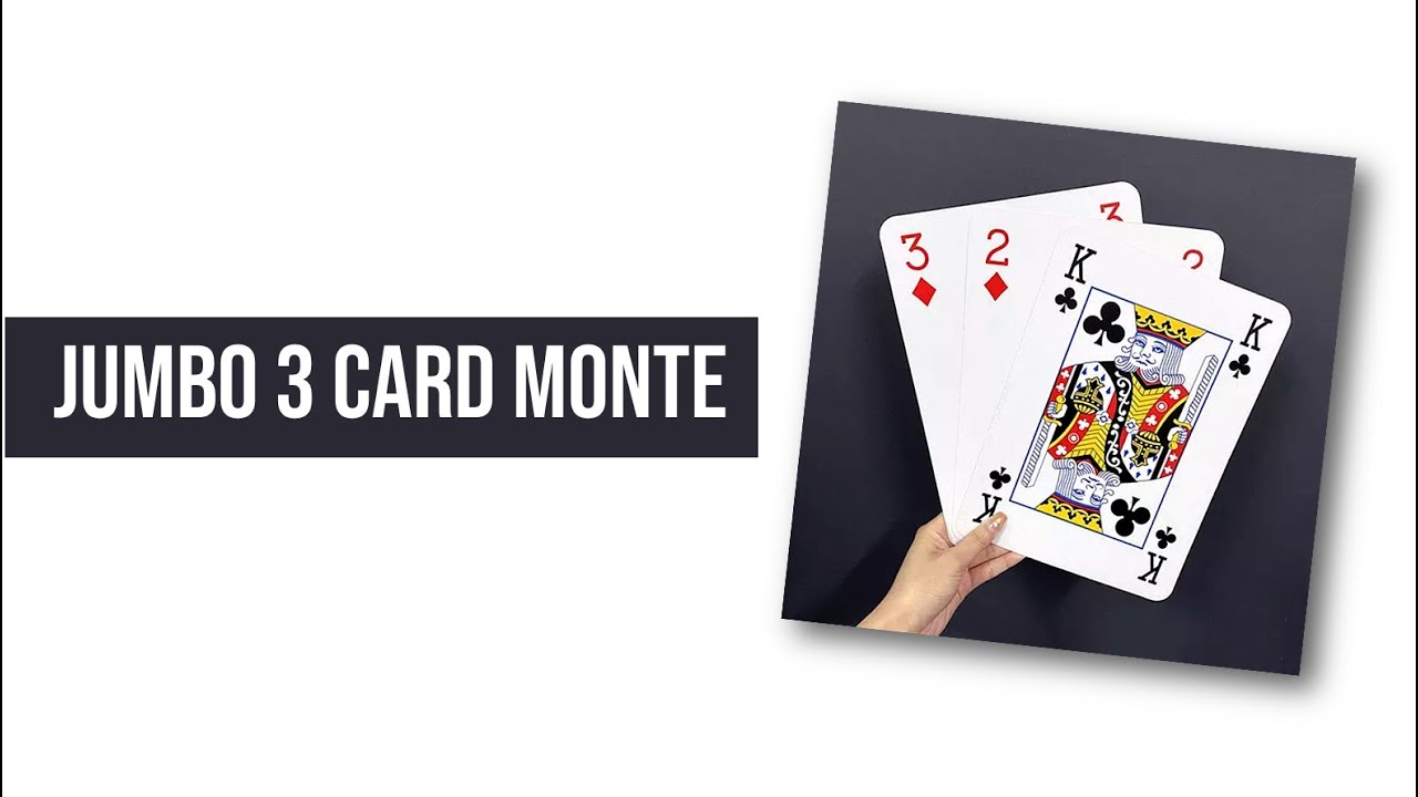 Jumbo 3 Card Monte Magic Trick Gospel - YouTube