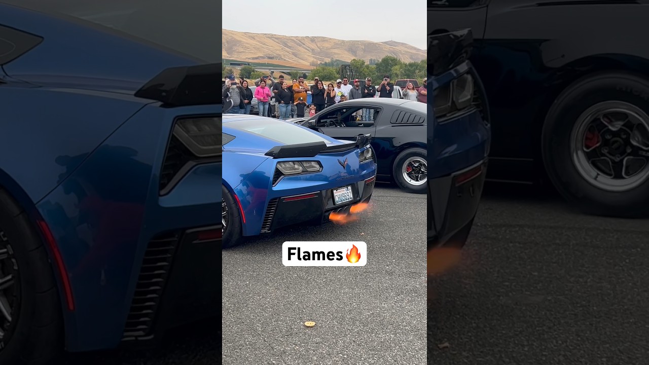 C7 Corvette Shooting Flames!! #flames #corvette #fastcars #cars - YouTube