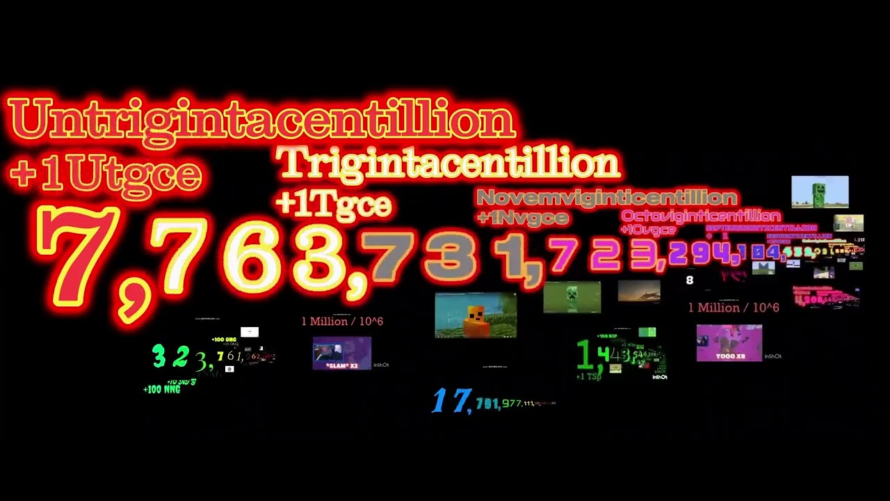 Numbers 1 to 1 Duotrigintacentillion (132/200) Ducentillion - YouTube