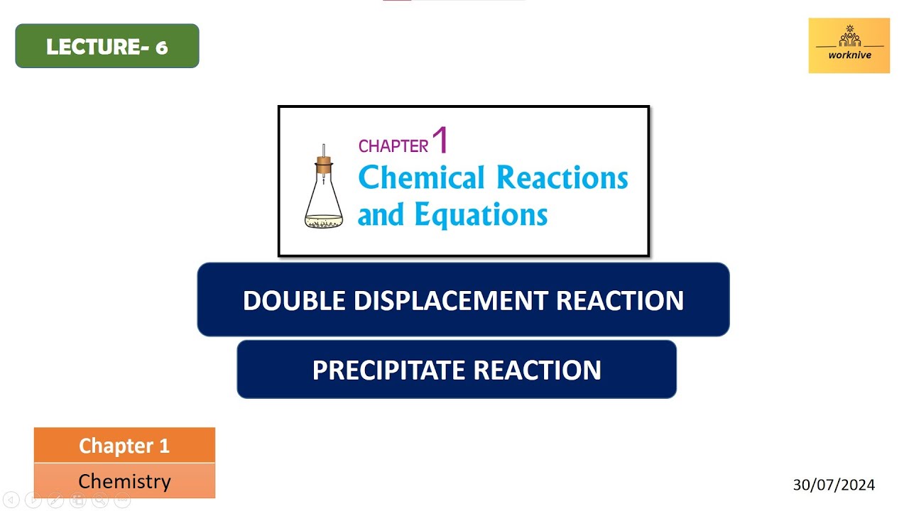 Double Displacement Reaction | Precipitate Reaction | Class10 Science ...