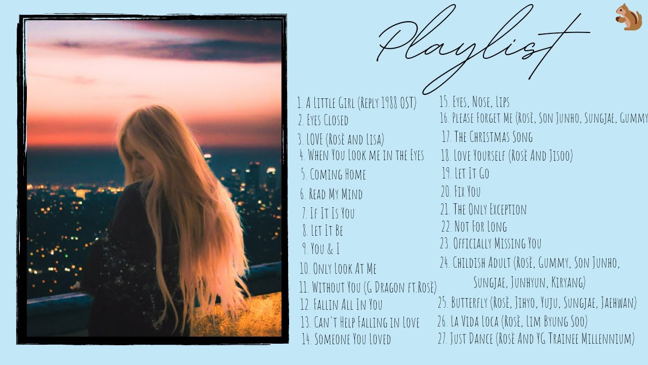 ROSÉ PLAYLIST (2012-2020) - YouTube