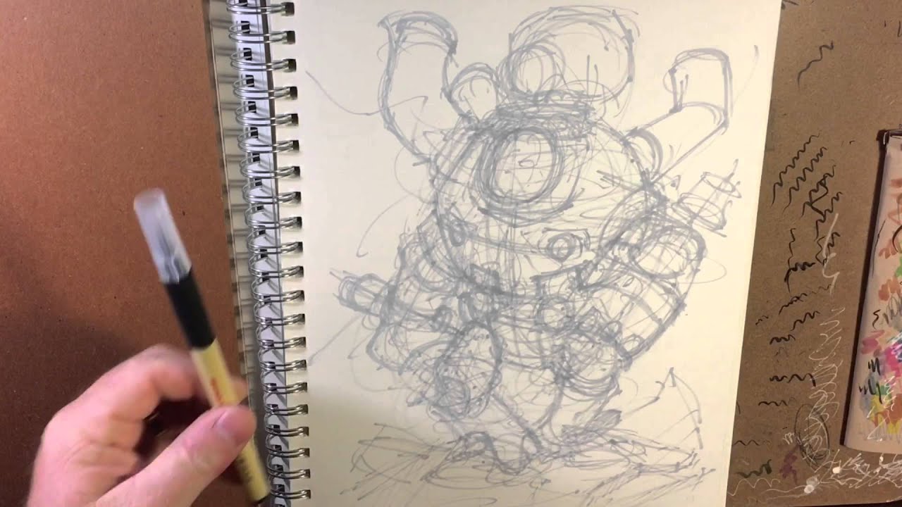 How to draw a mech: morning time lapse version - YouTube