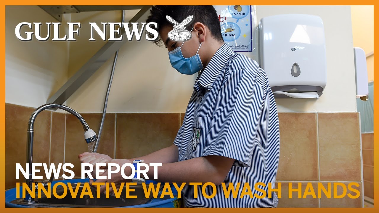 Sharjah school makes hand washing fun amid COVID-19 - YouTube